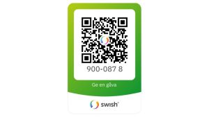 Swish via QR-kod